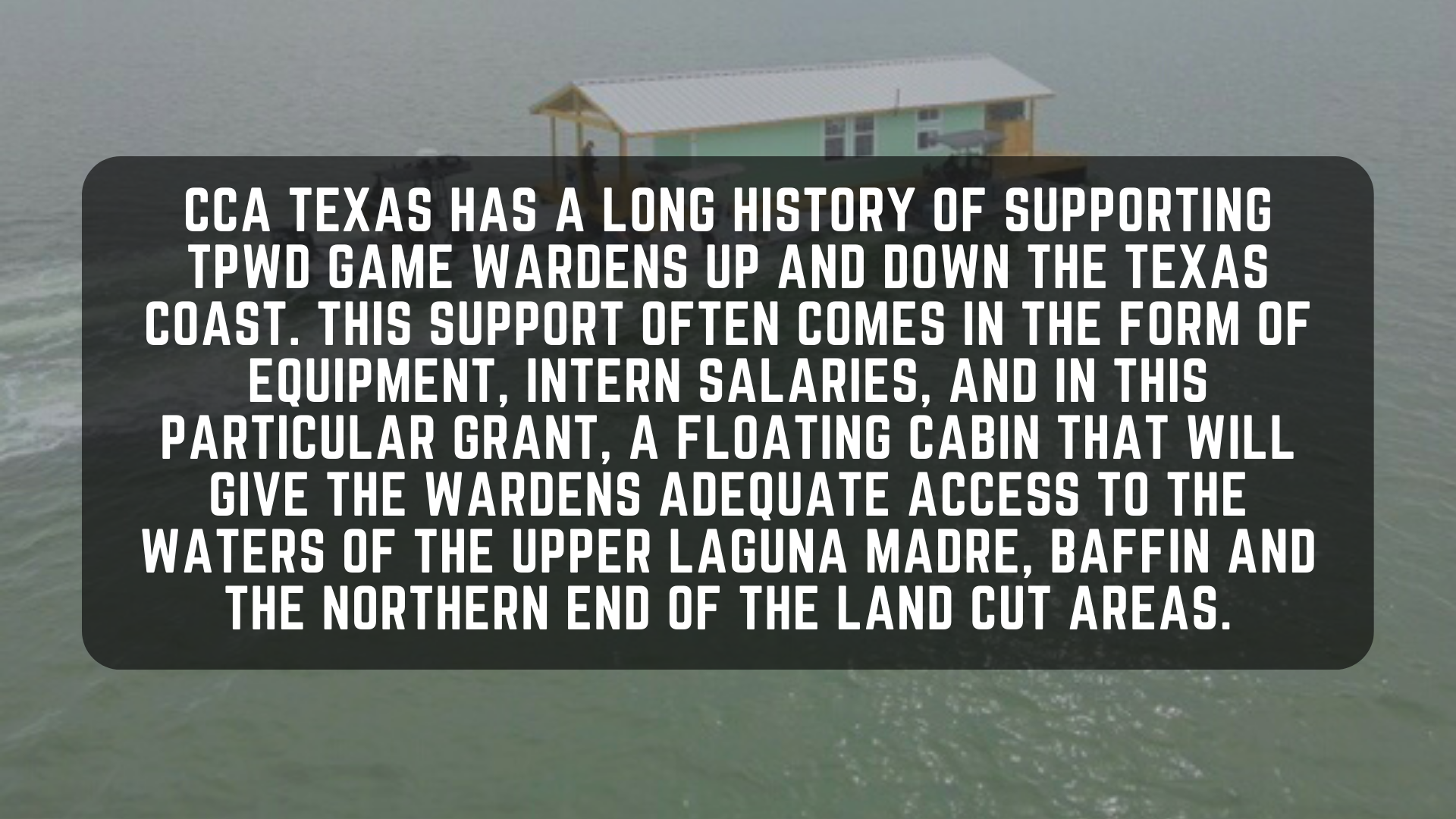 CCA Texas Commitments to Conservation: $82,000 for TPWD Game Warden’s ...
