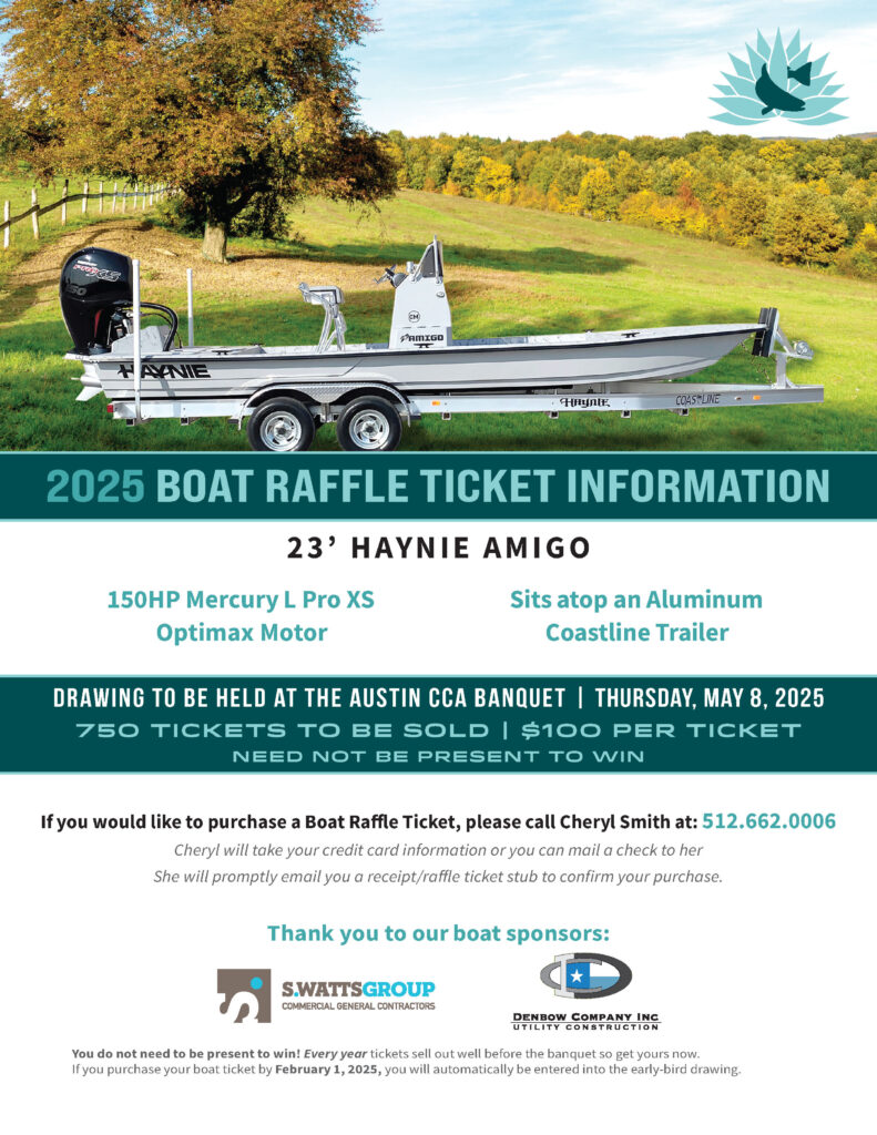 2025 CCA Austin Boat Raffle - CCA Texas